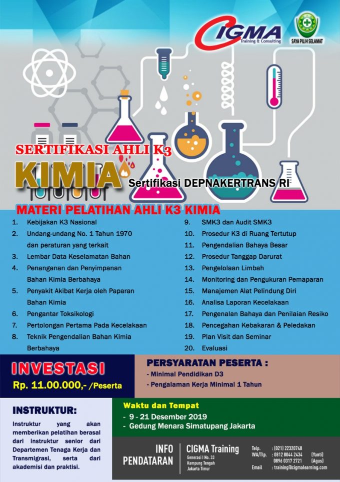 Ahli K3 Kimia | Training K3